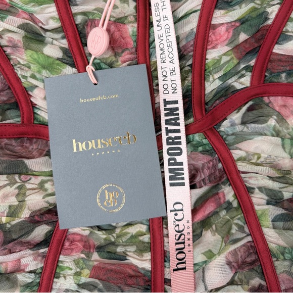 House of CB | Dresses | House Of Cb Sable Vintage Floral Ruched Corset ...